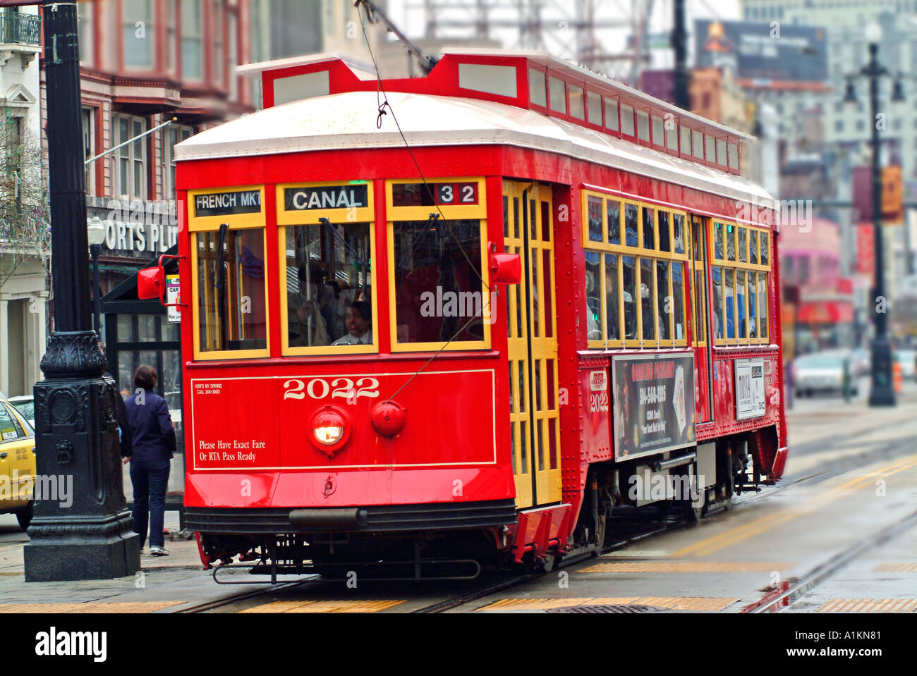 New Orleans Louisiana streetcar Stock Photo - Alamy