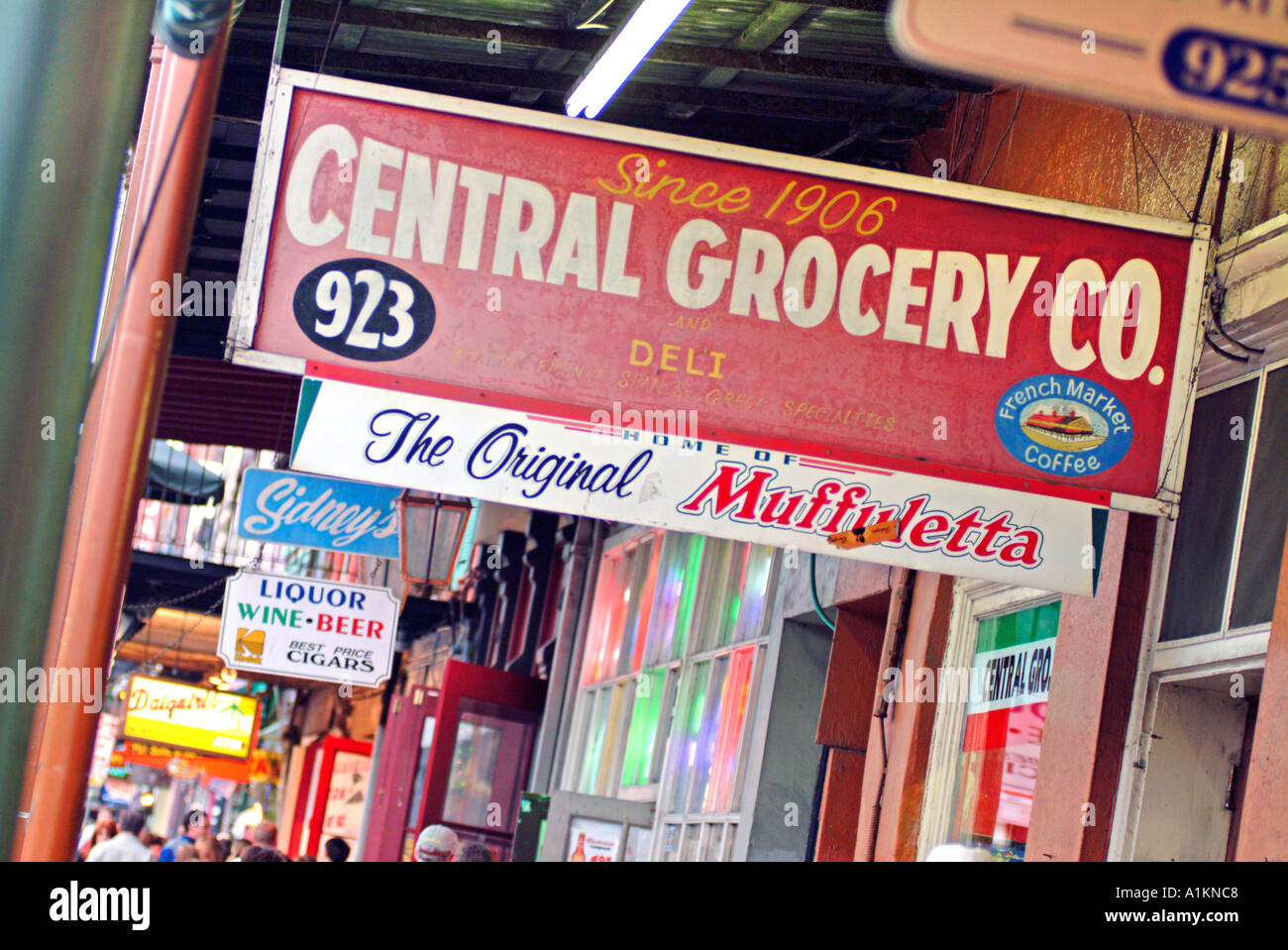 World famous Central Grocery Store sign in New Orleans Stock Photo - Alamy