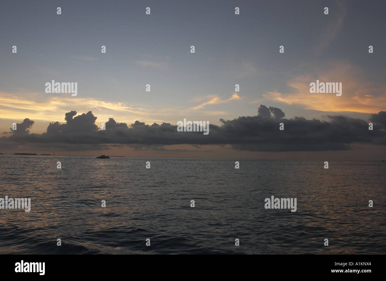 A dramatic sunrise over the ocean off the Florida Keys Stock Photo - Alamy