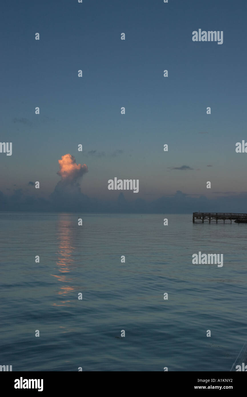 A dramatic sunrise over the ocean off the Florida Keys Stock Photo - Alamy