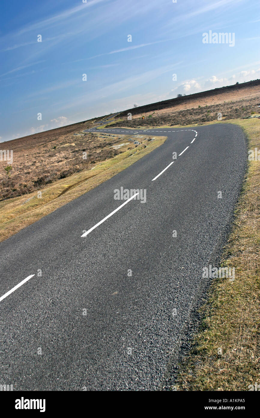 Bend in road traffic sign hi-res stock photography and images - Alamy