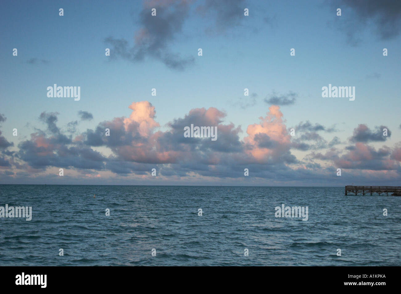 A dramatic sunrise over the ocean off the Florida Keys Stock Photo - Alamy