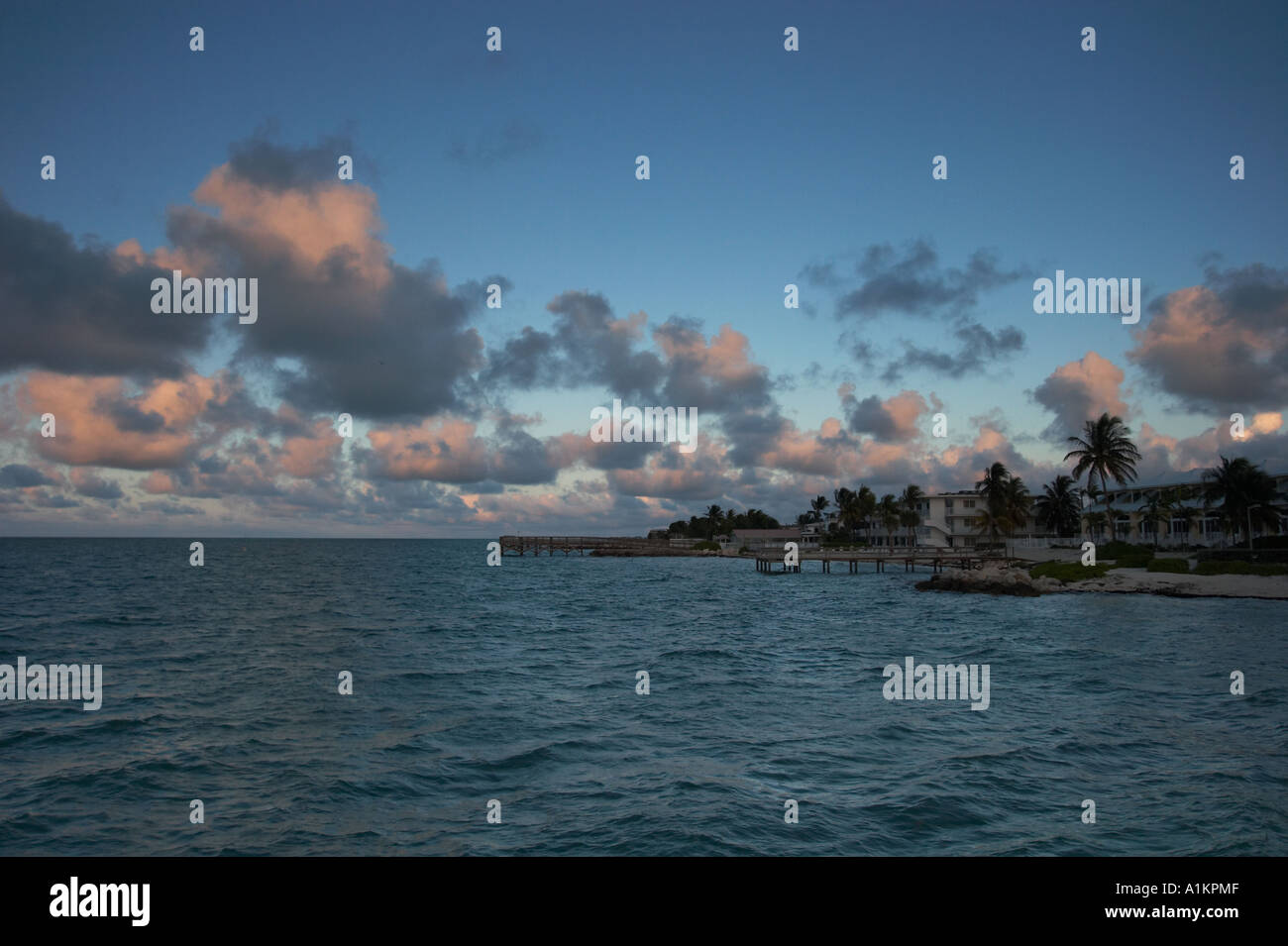 A dramatic sunrise over the ocean off the Florida Keys Stock Photo - Alamy