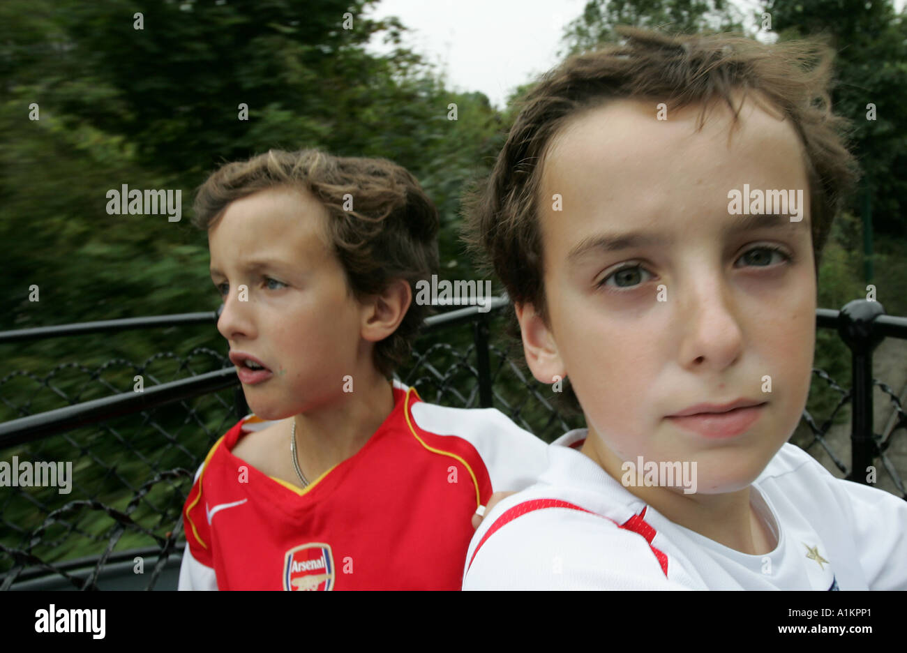 TWO BOYS PORTRAITS Stock Photo - Alamy