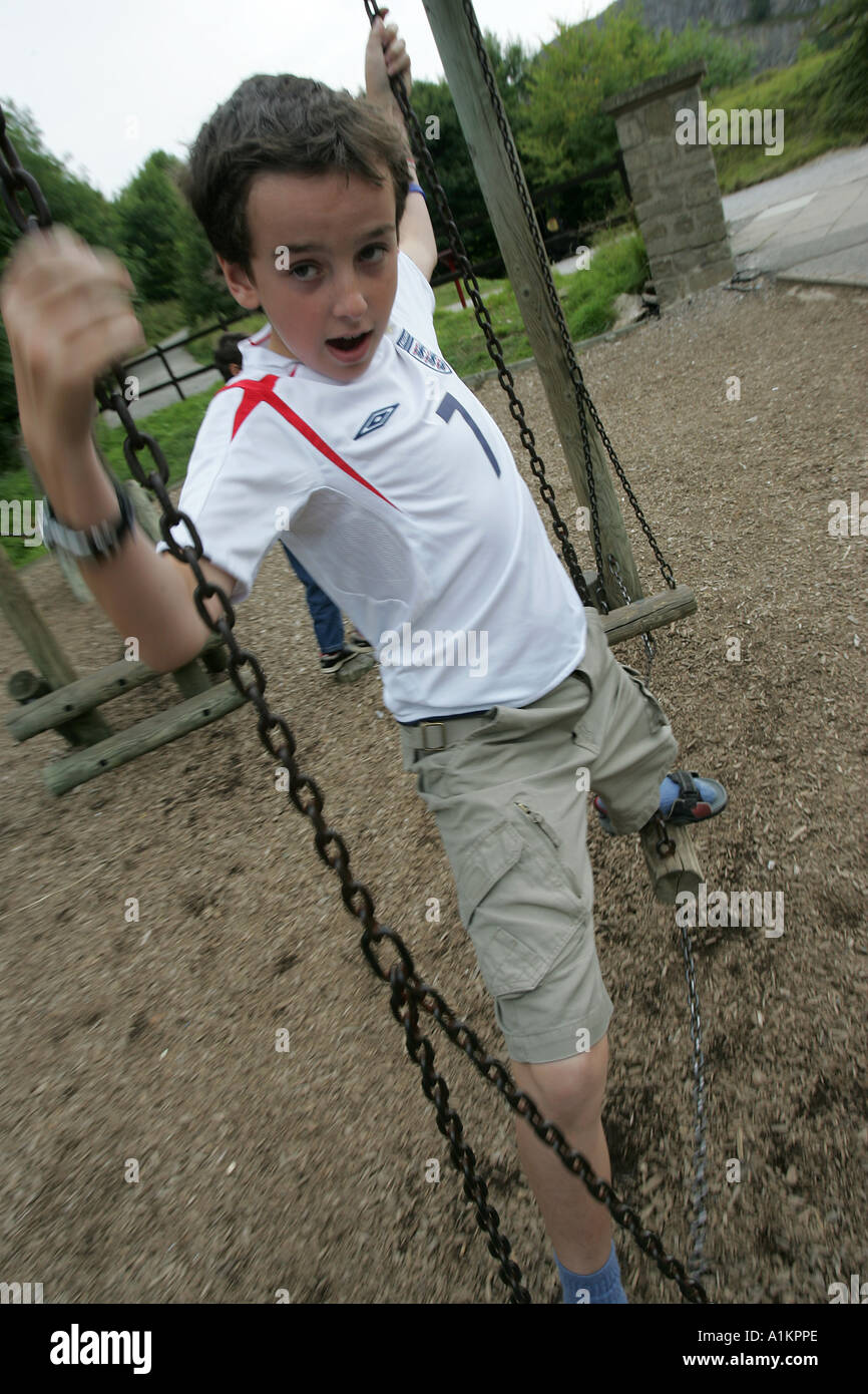 BOY IN PLAYGROUND Stock Photo - Alamy