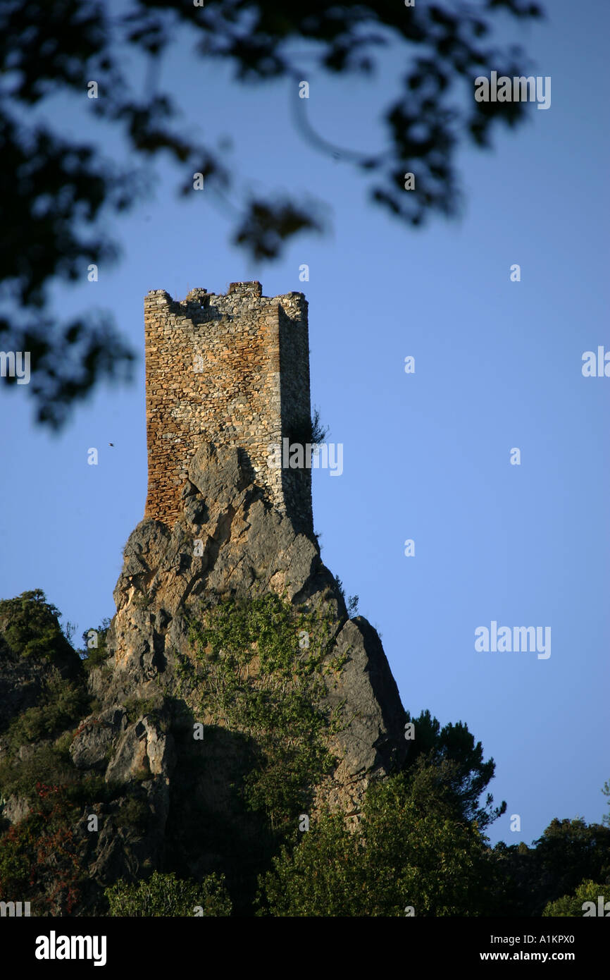 Roquebrun village hi-res stock photography and images - Alamy