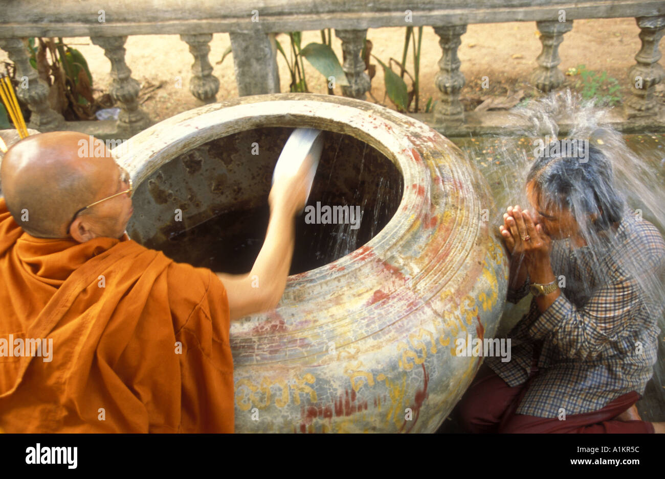 Monk and woman hi-res stock photography and images - Alamy