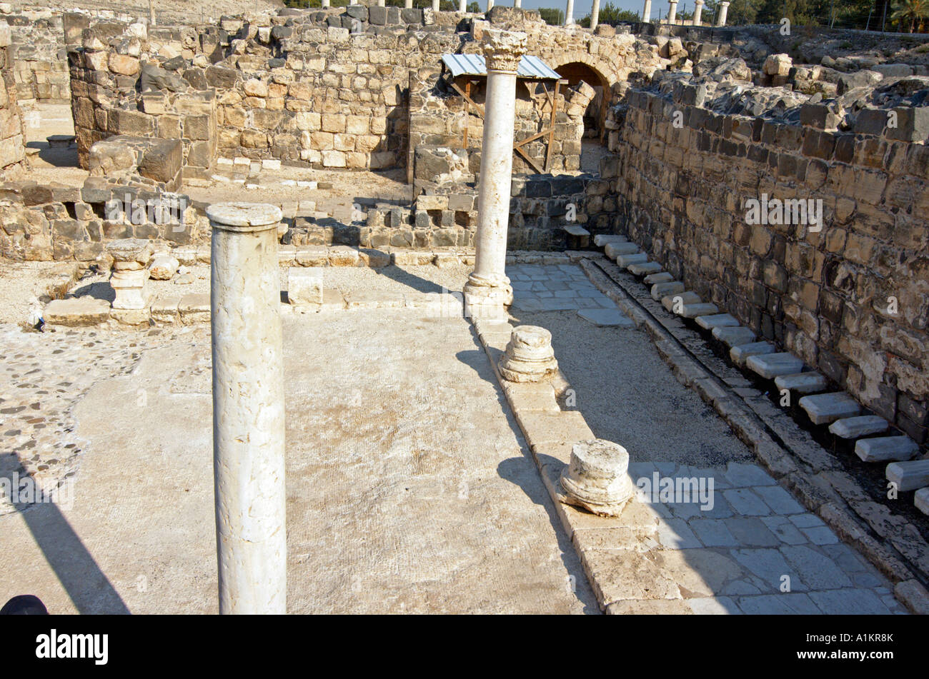Israel Bet Shean public toilets Stock Photo - Alamy