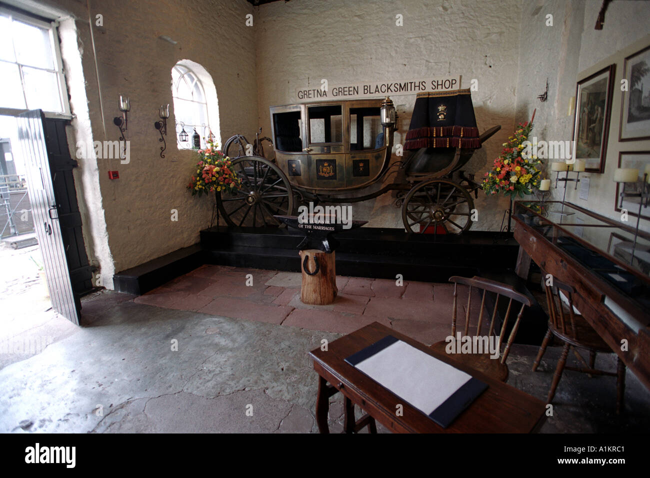 Gretna Hall Blacksmiths Shop in Gretna Green Scotland Stock Photo - Alamy