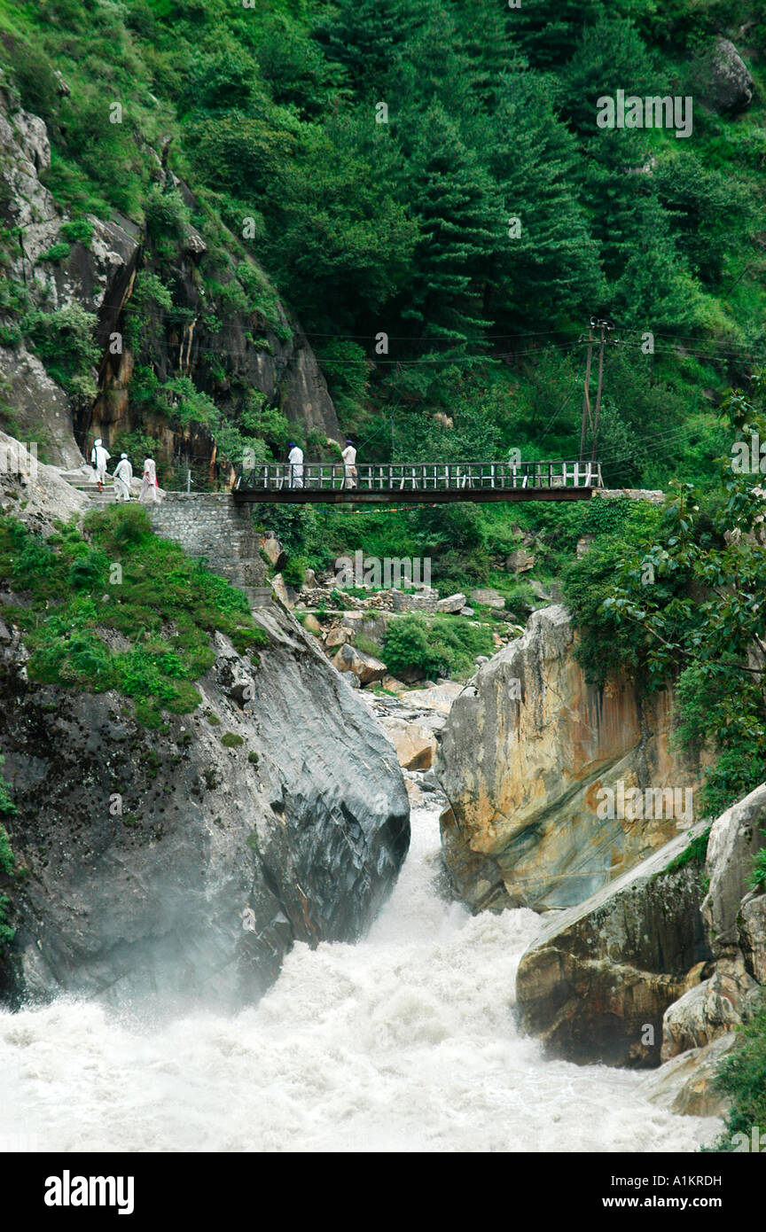 India Kasol Kullu District Himachal Pradesh Northern India A bridge ...