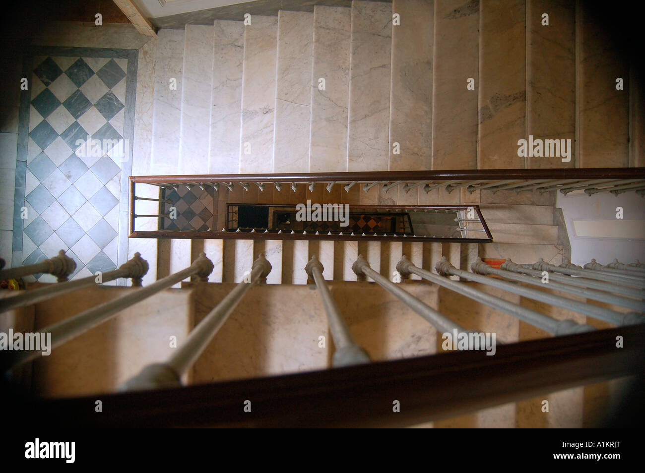 stair case as seen from above Stock Photo - Alamy