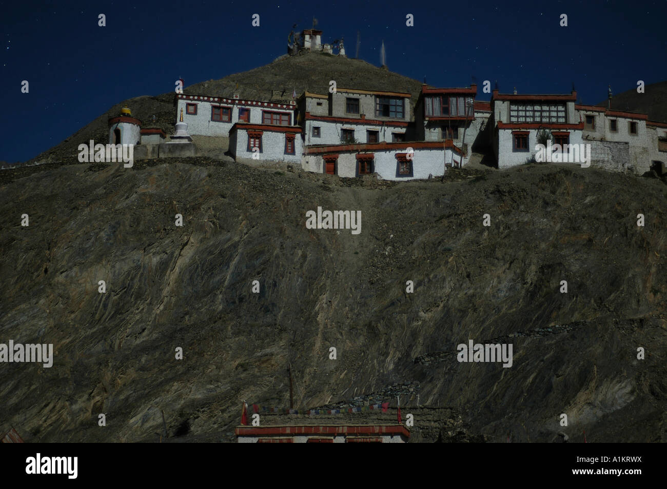 India Ladakh region state of Jammu and Kashmir Lamayaru long exposure ...