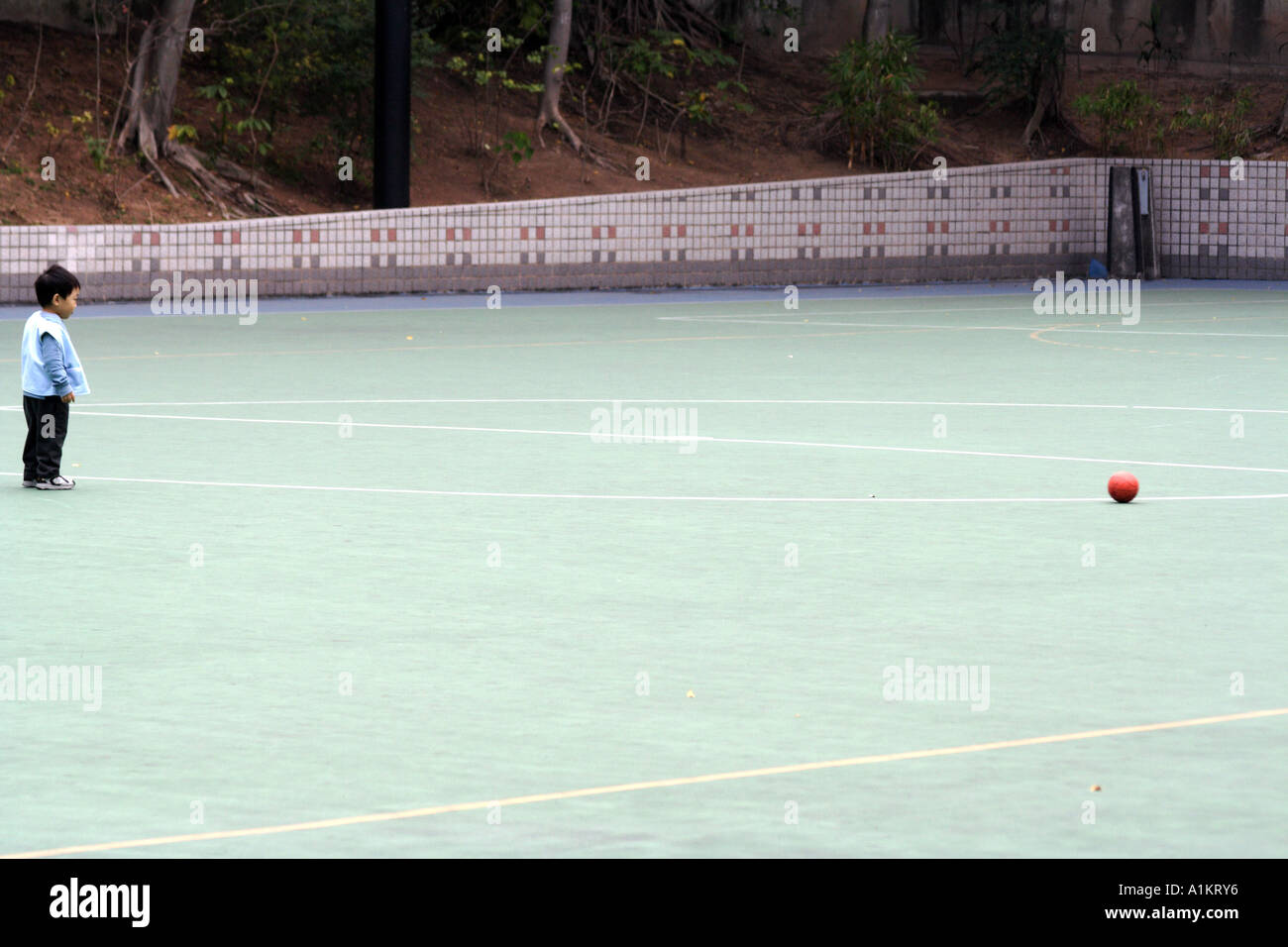 Kickball boy hi-res stock photography and images - Alamy