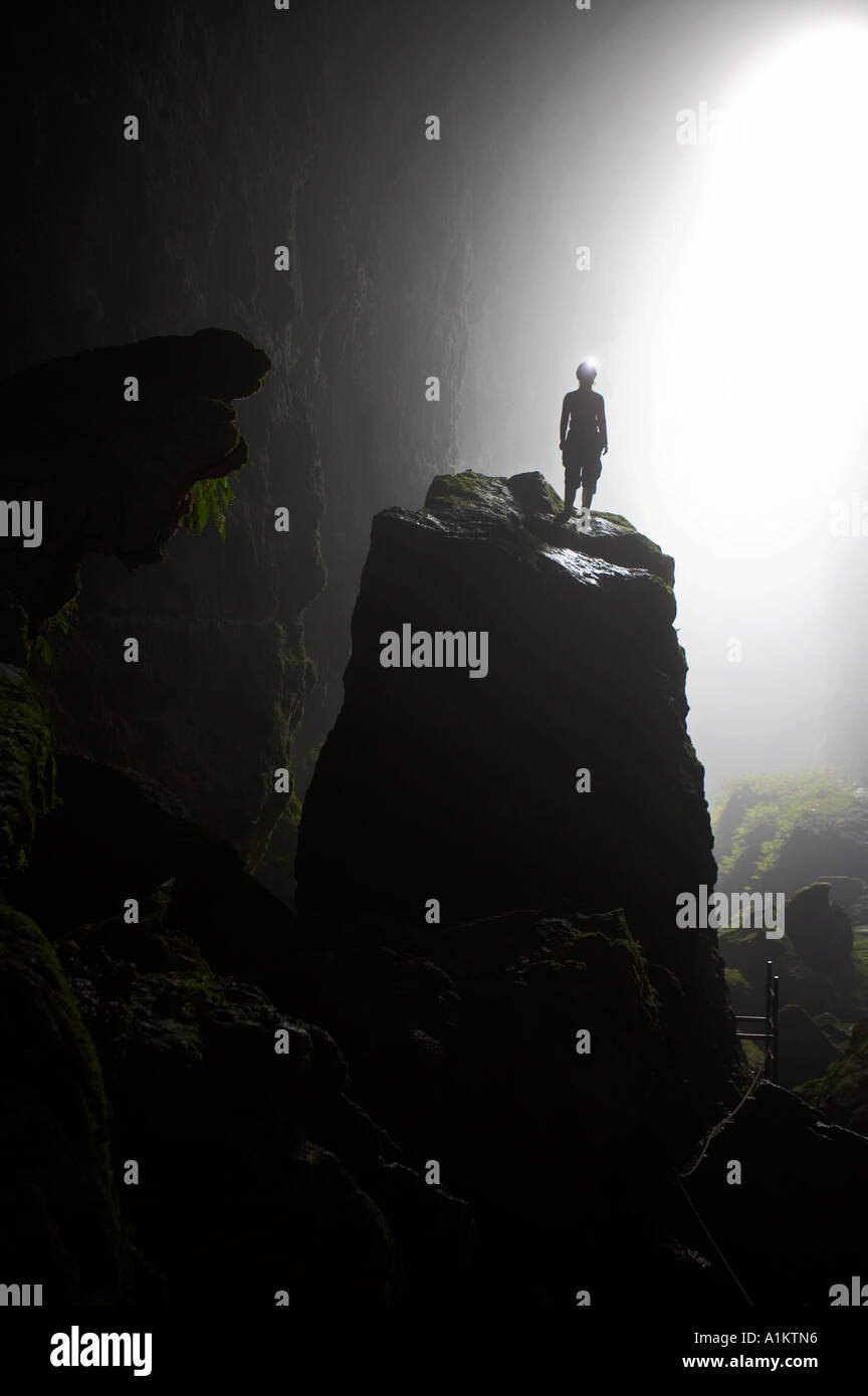 Waitomo Caves New Zealand 100 metre abseil rappel into Lost World ...