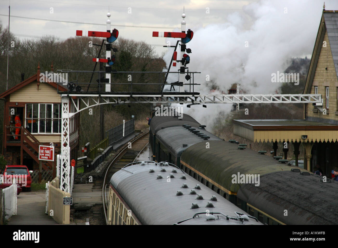 Steam Locomotive Nene Valley Railway Cambridgeshire England Stock Photo ...
