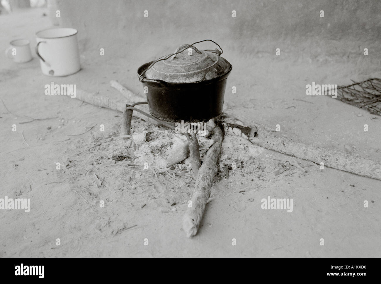 Travel Photography - A cooking pot in a Zambia village in Sub Saharan ...
