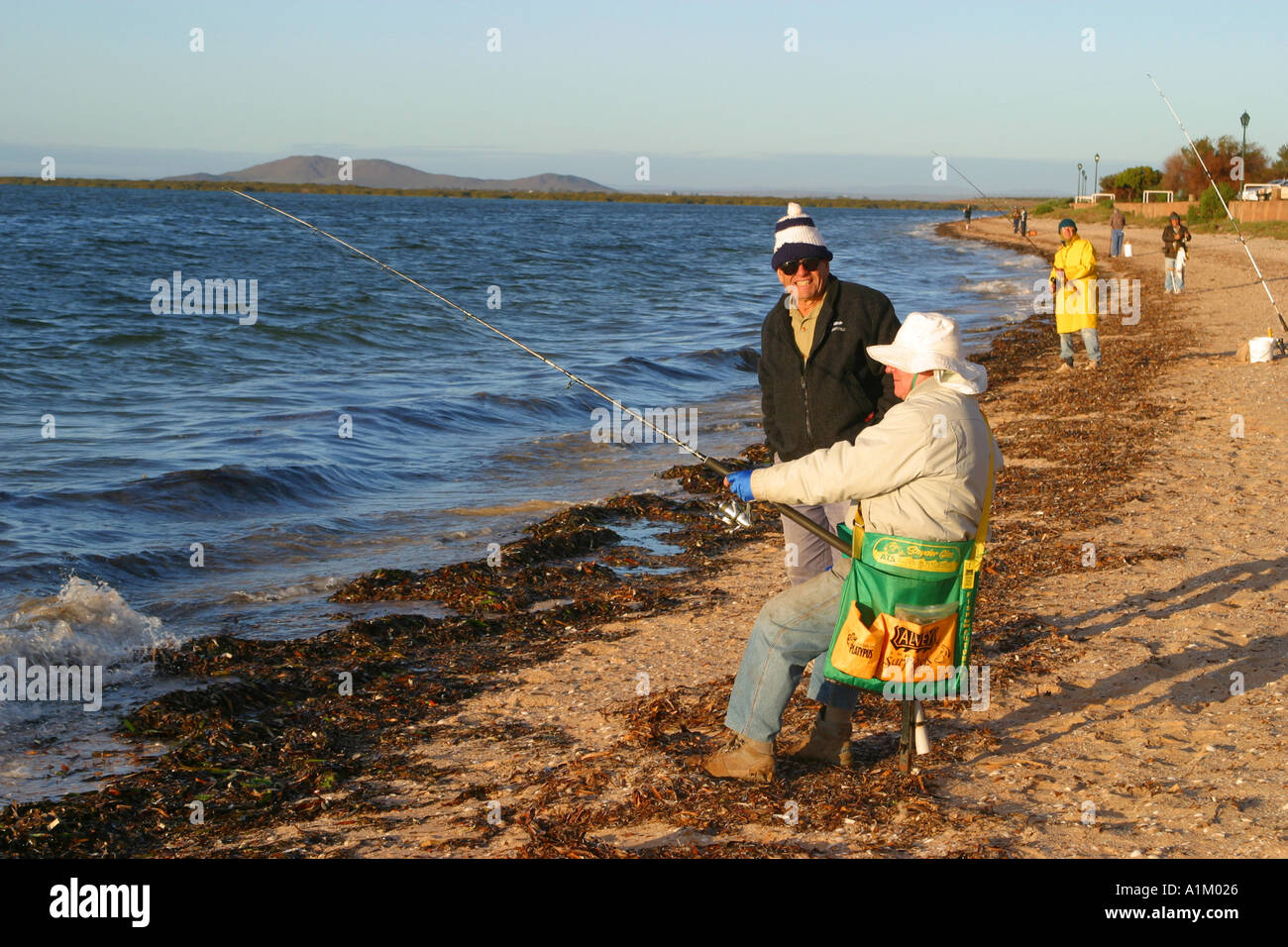 fishing on the Whyalla foreshore Stock Photo - Alamy