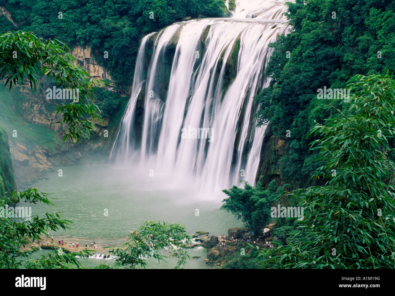 China Guizhou Anshun Province Huangguoshu Waterfalls China's biggest ...