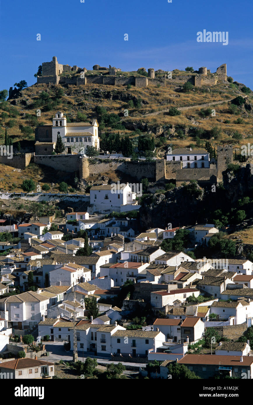 Spain. Granada Province. The historical town of Moclin on the Caliphate ...