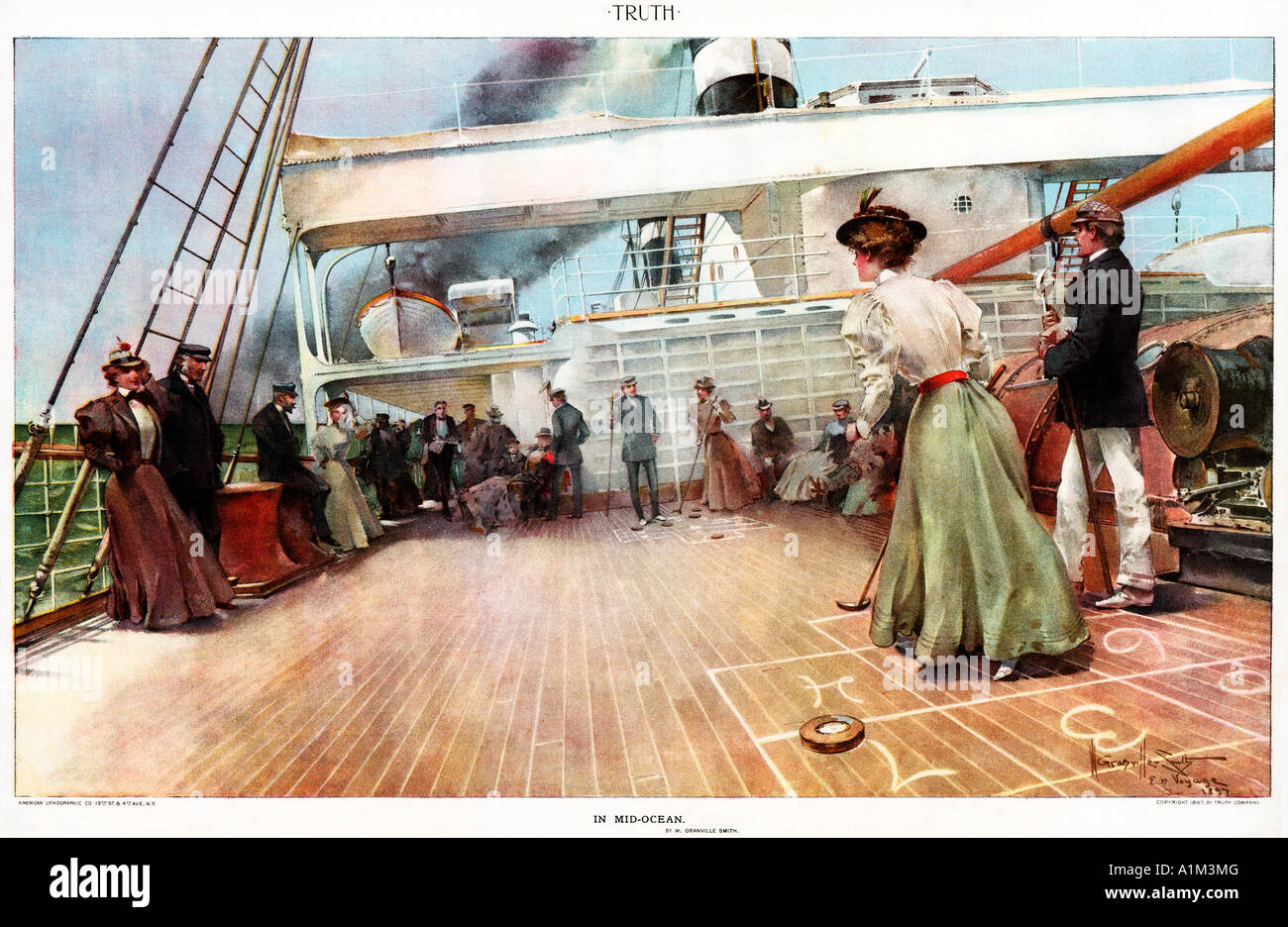 Deck quoits hi-res stock photography and images - Alamy