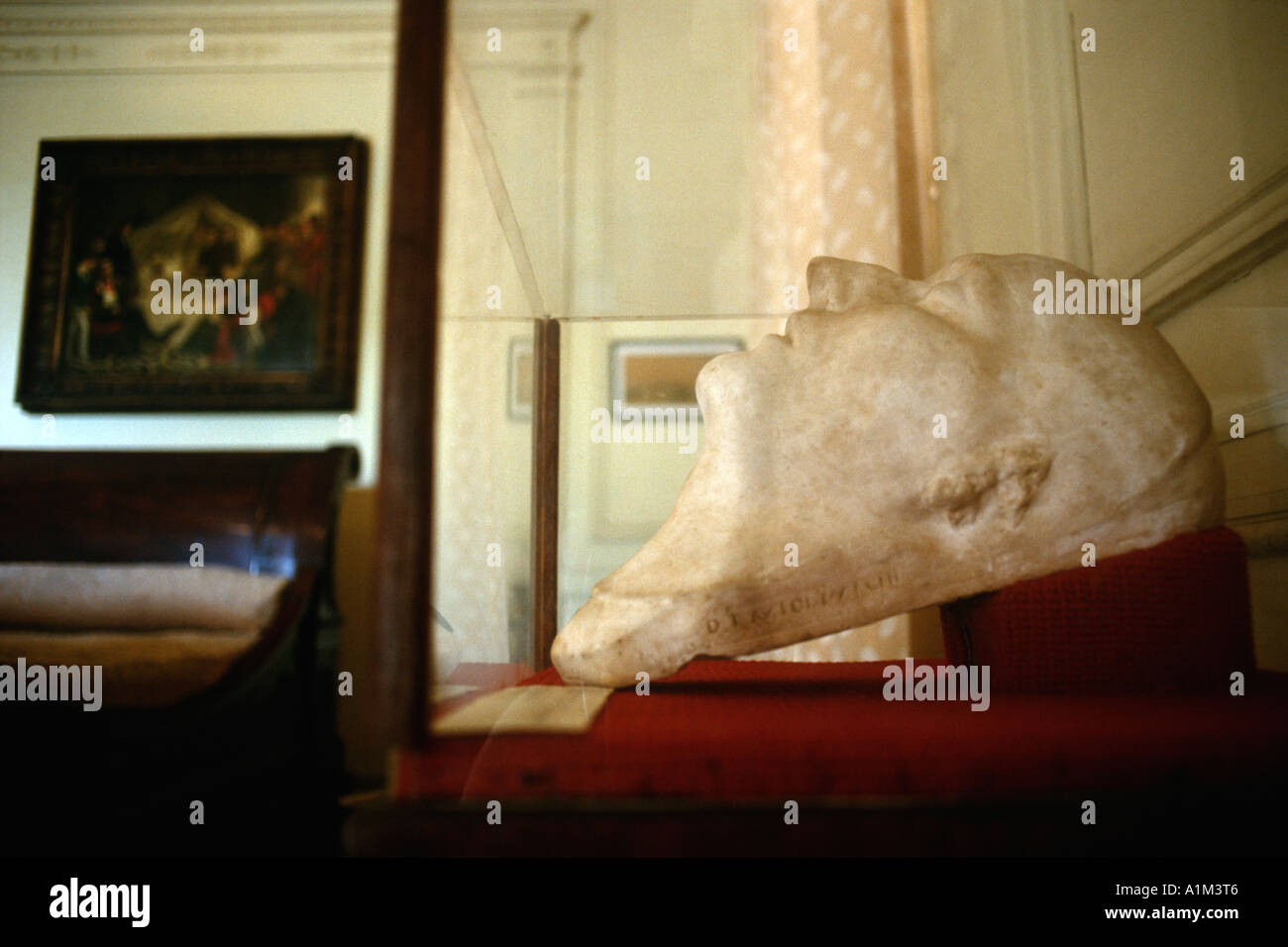 Havana Cuba Death mask of Napoleon Museo Napoleonico Vedado Stock Photo ...