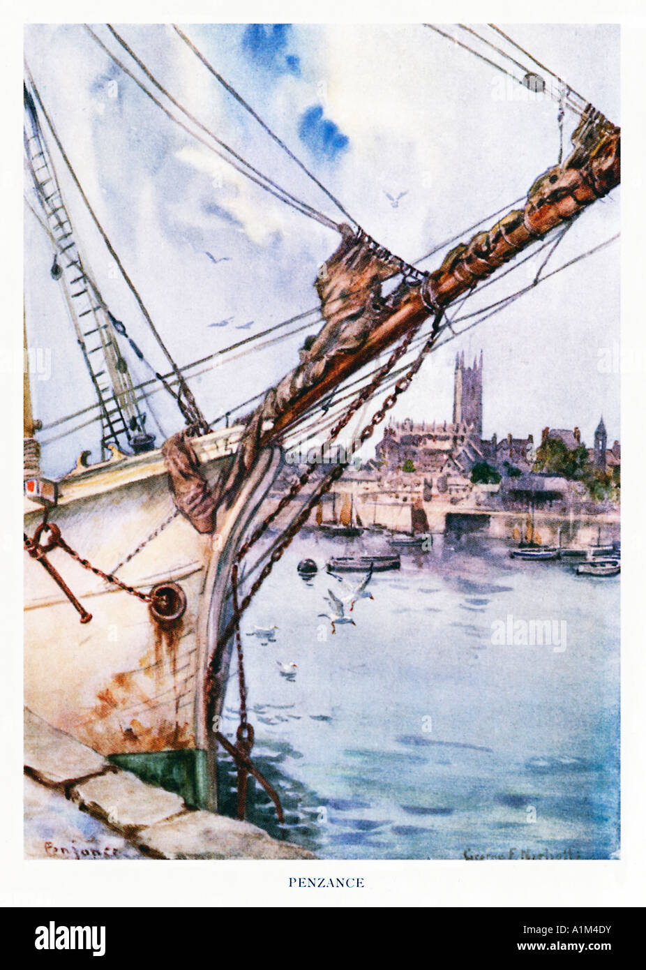 Cornish sailing boat hi-res stock photography and images - Alamy