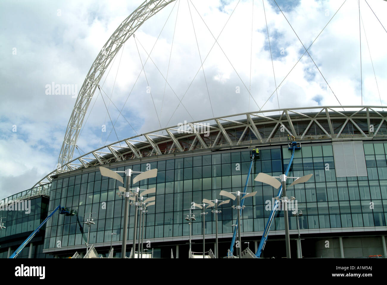 Wembley Stadium under construction in the summer of 2006 Wembley London ...