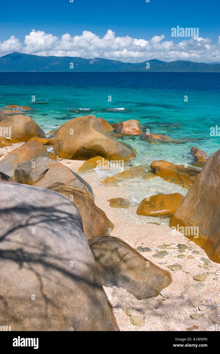 Beach on Fitzroy Island, Queensland, Australia Stock Photo - Alamy