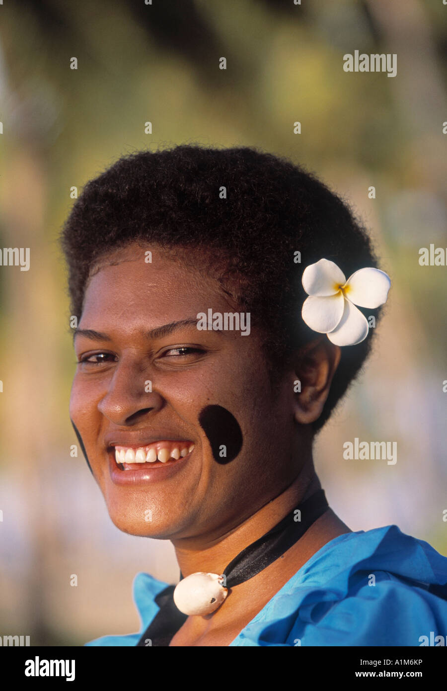 Fijian woman hi-res stock photography and images - Alamy