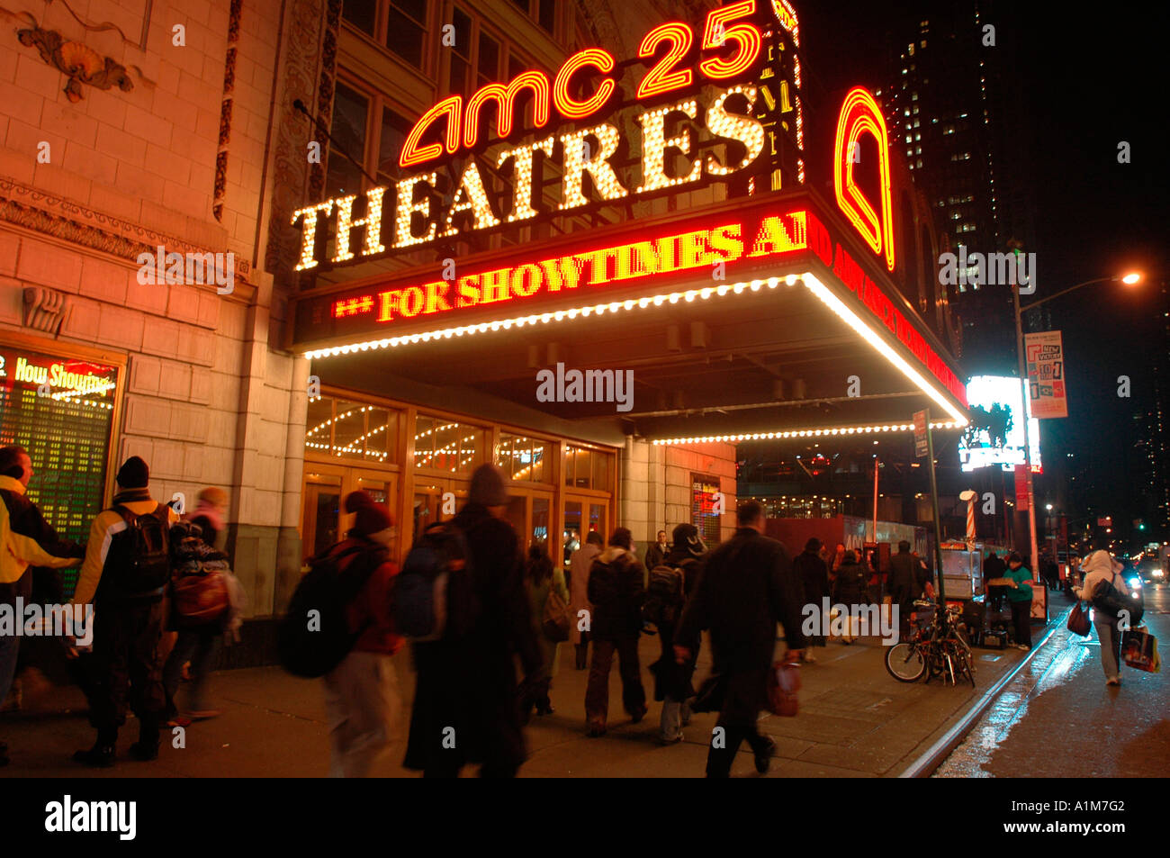 AMC 25 Empire Times Square movie theater Stock Photo - Alamy
