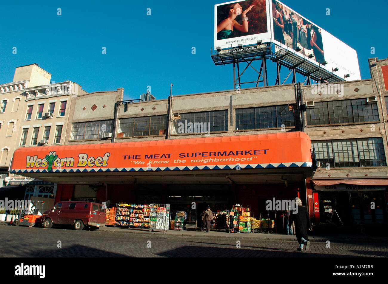 Western Beef Supermarket in the trendy Meatpacking District in New York ...