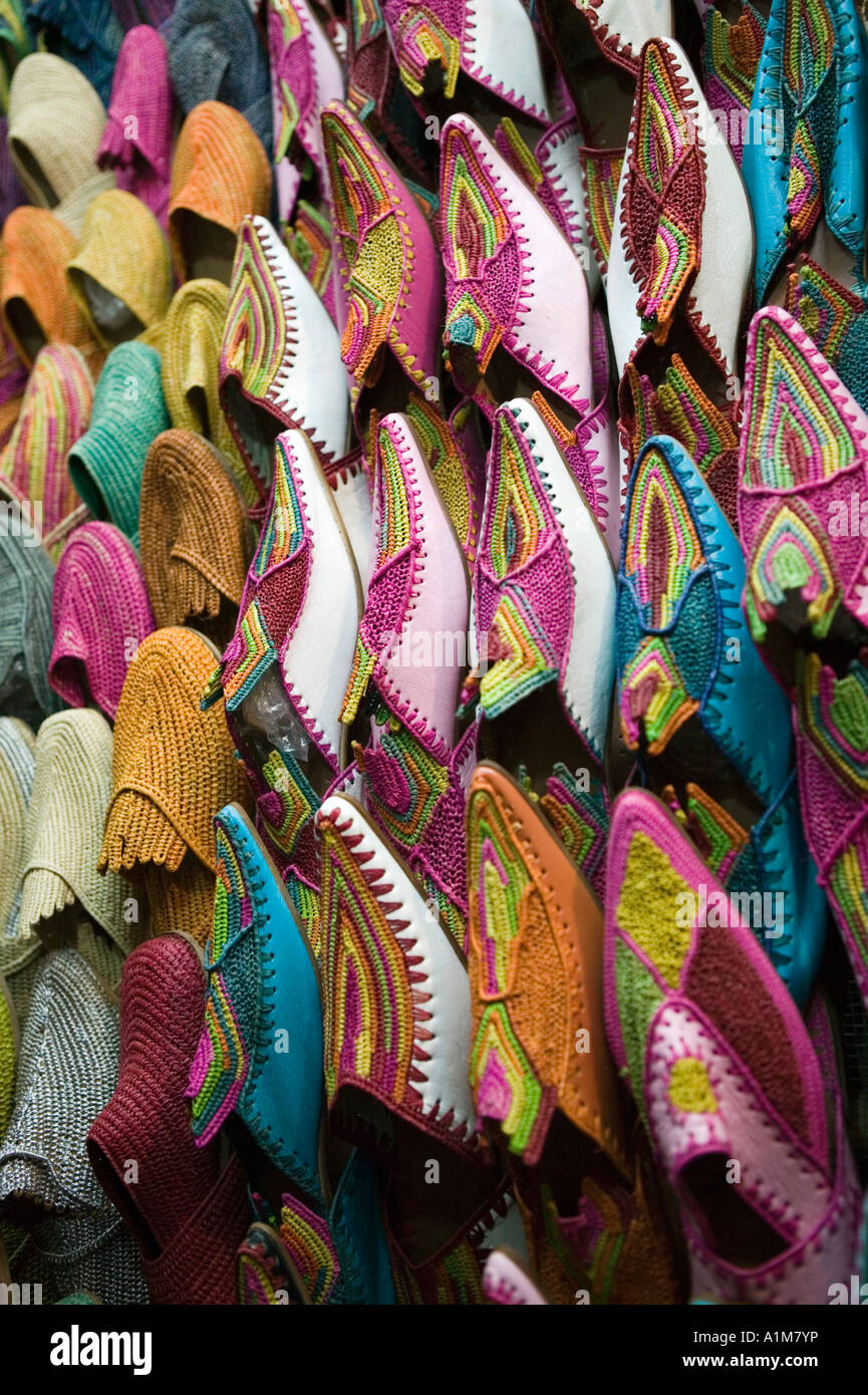 Marrakech babouches slippers hi-res stock photography and images - Alamy