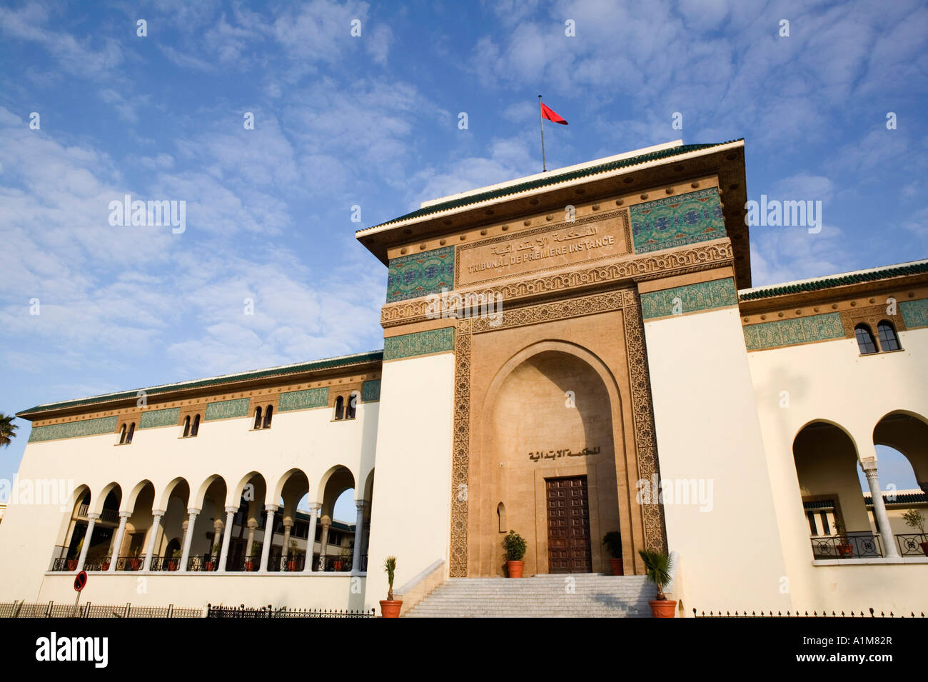 Palais de Justice, Place Mohammed V, Casablanca, Morocco Stock Photo ...