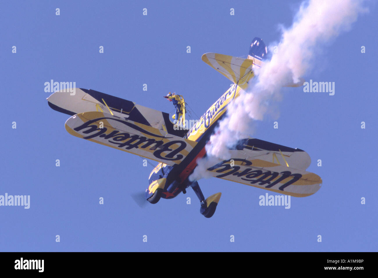 Aircraft utterly butterly wing walkers hi-res stock photography and ...