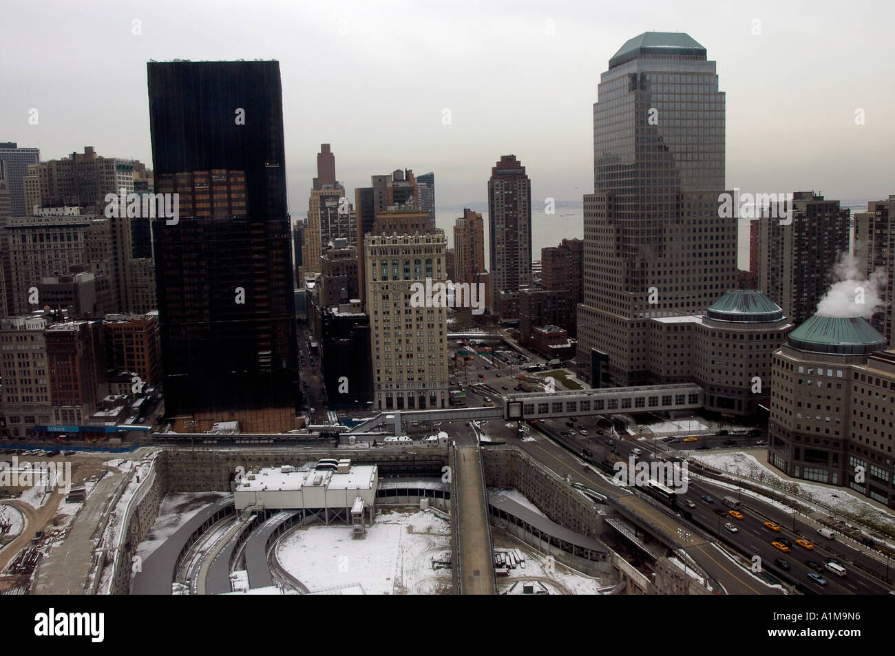 Aerial view of Ground Zero Stock Photo - Alamy