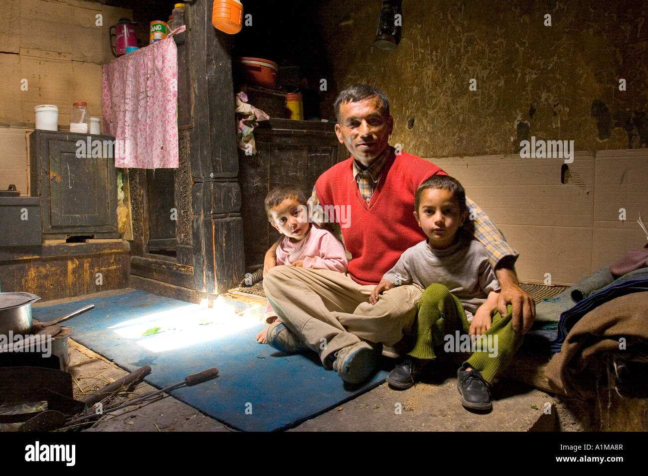 Father with his children, Karimabad, Pakistan Stock Photo - Alamy