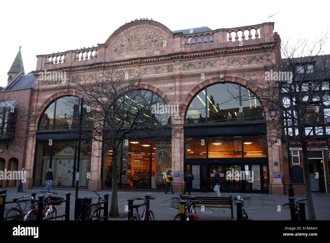 Chester public library Stock Photo - Alamy