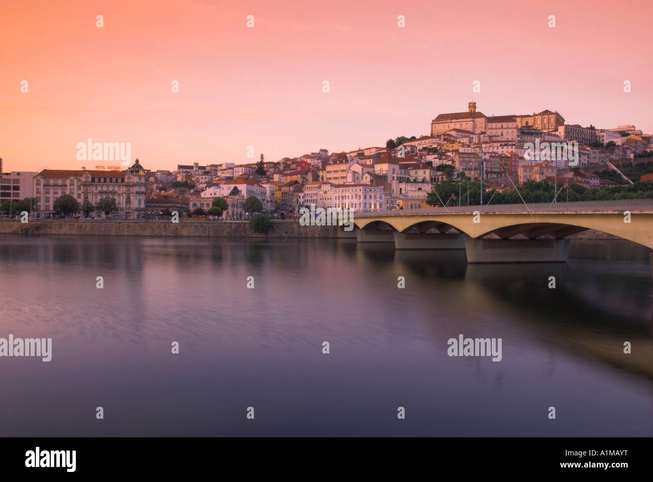 Rio Mondego & Ponte de Santa Clara, Coimbra, Beira Litoral, Portugal ...