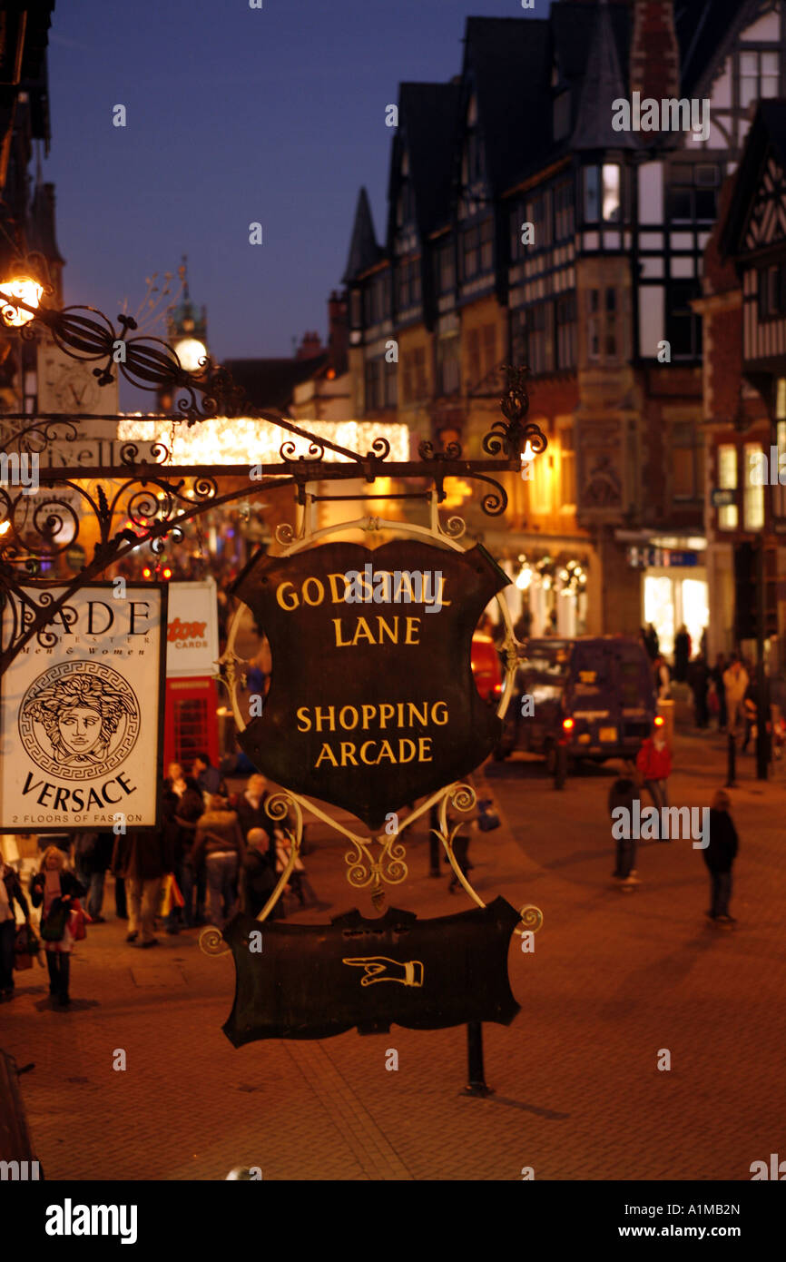 Godstall Lane sign, Chester Stock Photo - Alamy
