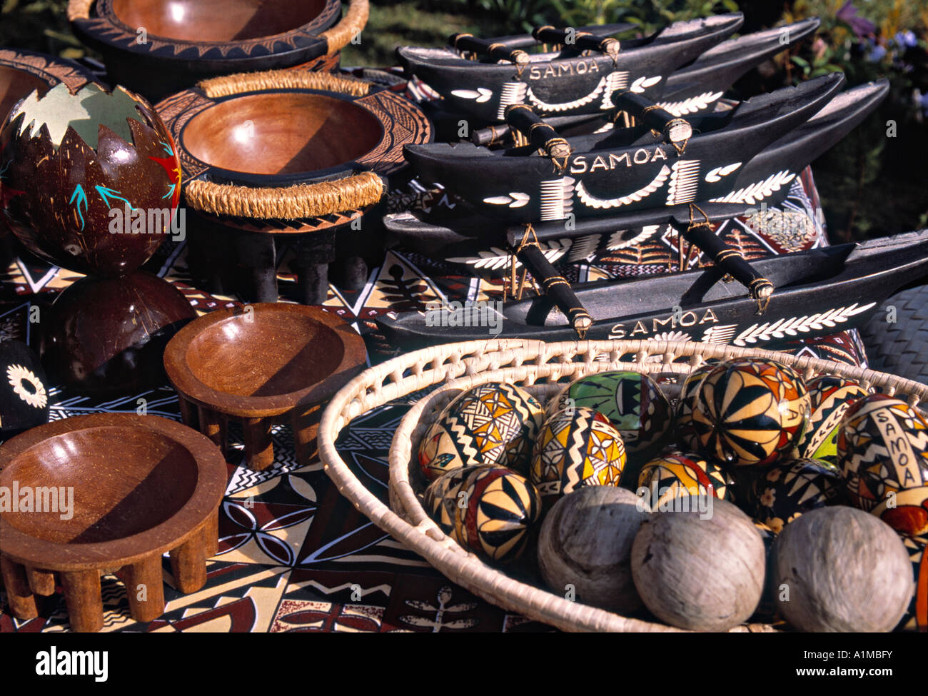 Samoan handicrafts, Samoa Stock Photo - Alamy
