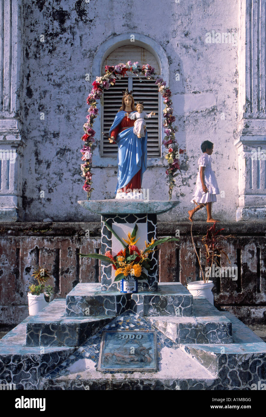 Safotu catholic church, Savai'i, Samoa Stock Photo - Alamy