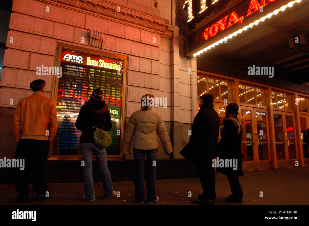 AMC 25 Empire Times Square movie theater Stock Photo - Alamy