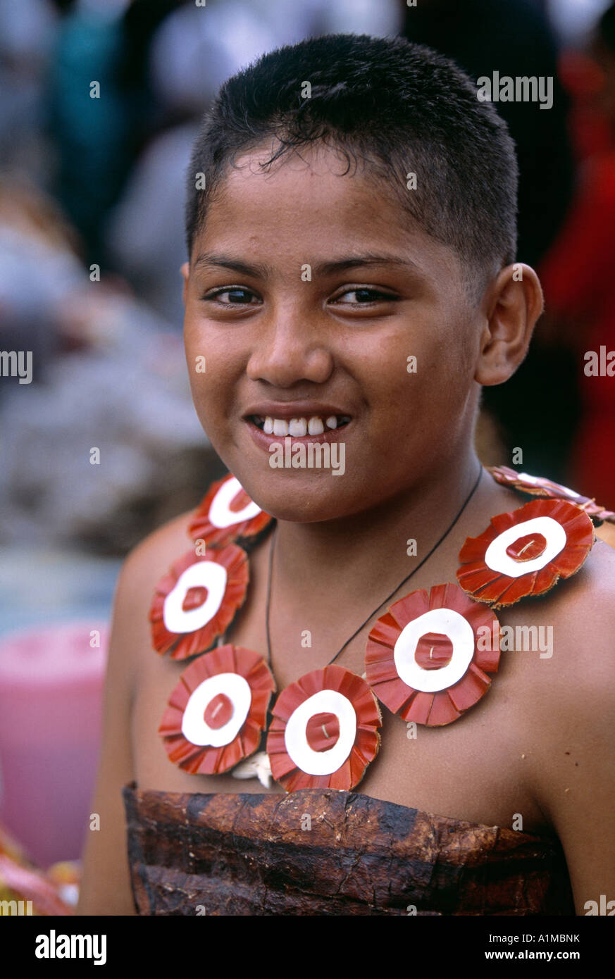 Portrait of a girl, Tonga Stock Photo - Alamy