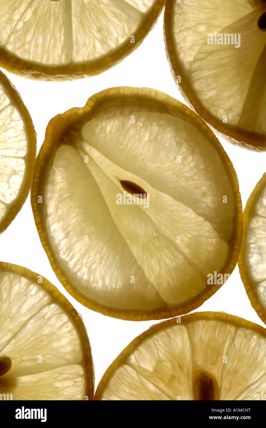 HMA210067 Spices Seven Lemon Slices with white background Stock Photo ...