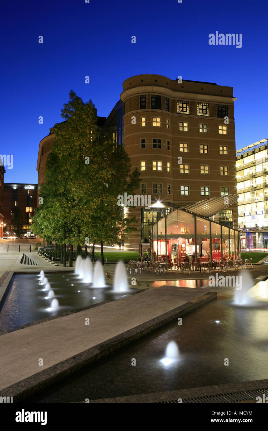 Brindleyplace at night Birmingham England UK Stock Photo - Alamy