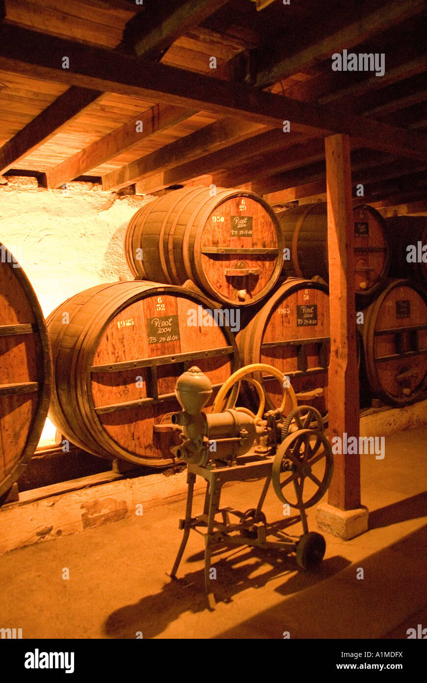Chile Wine Country Antique winemaking equipment on display at Undurraga ...