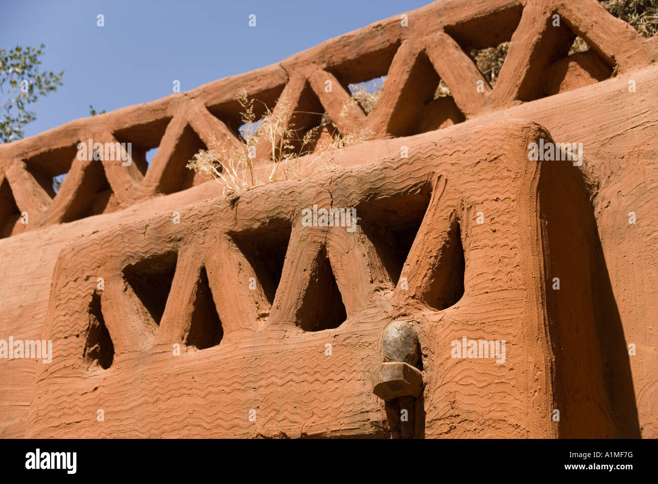 Chiefs house in the town of Segoukoro the old Segou,Mali, West Africa ...
