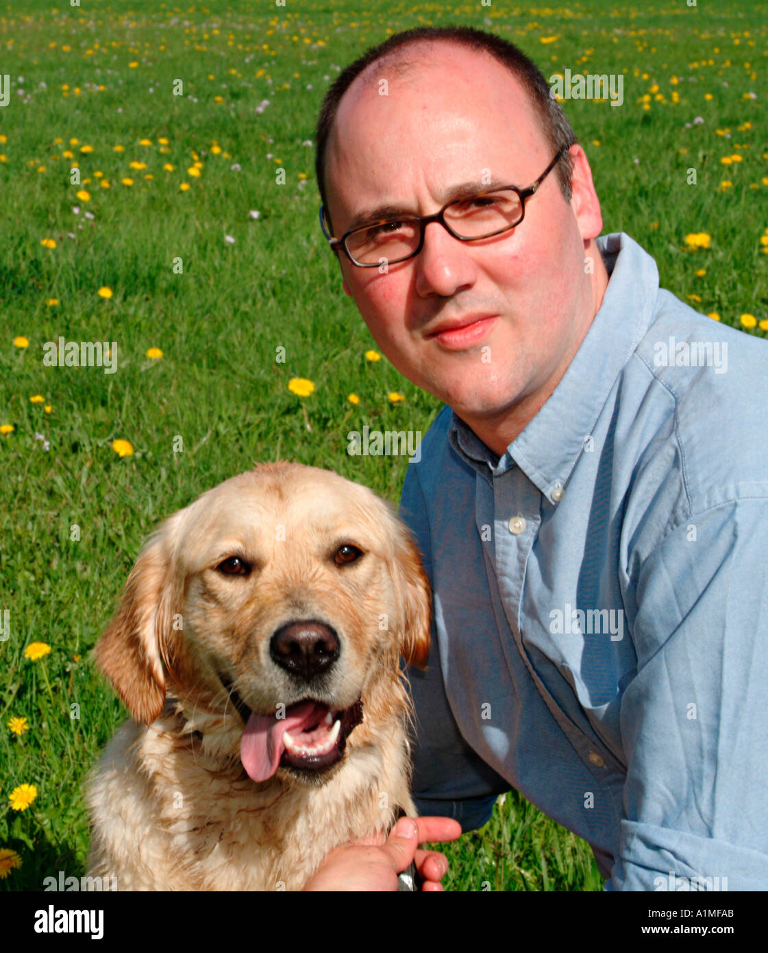 Dog connecting with owner hi-res stock photography and images - Alamy