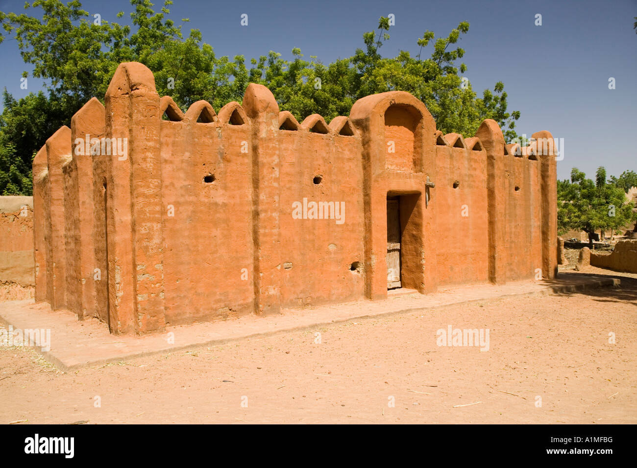 Mosque in the town of Segoukoro the old Segou,Mali, West Africa Stock ...