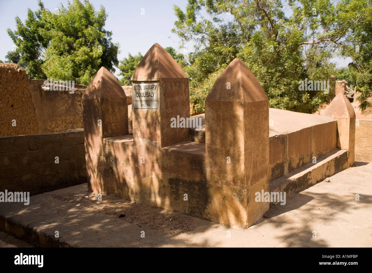 Tomb of King Biton Coulibaly,the town of Segoukoro the old Segou,Mali ...